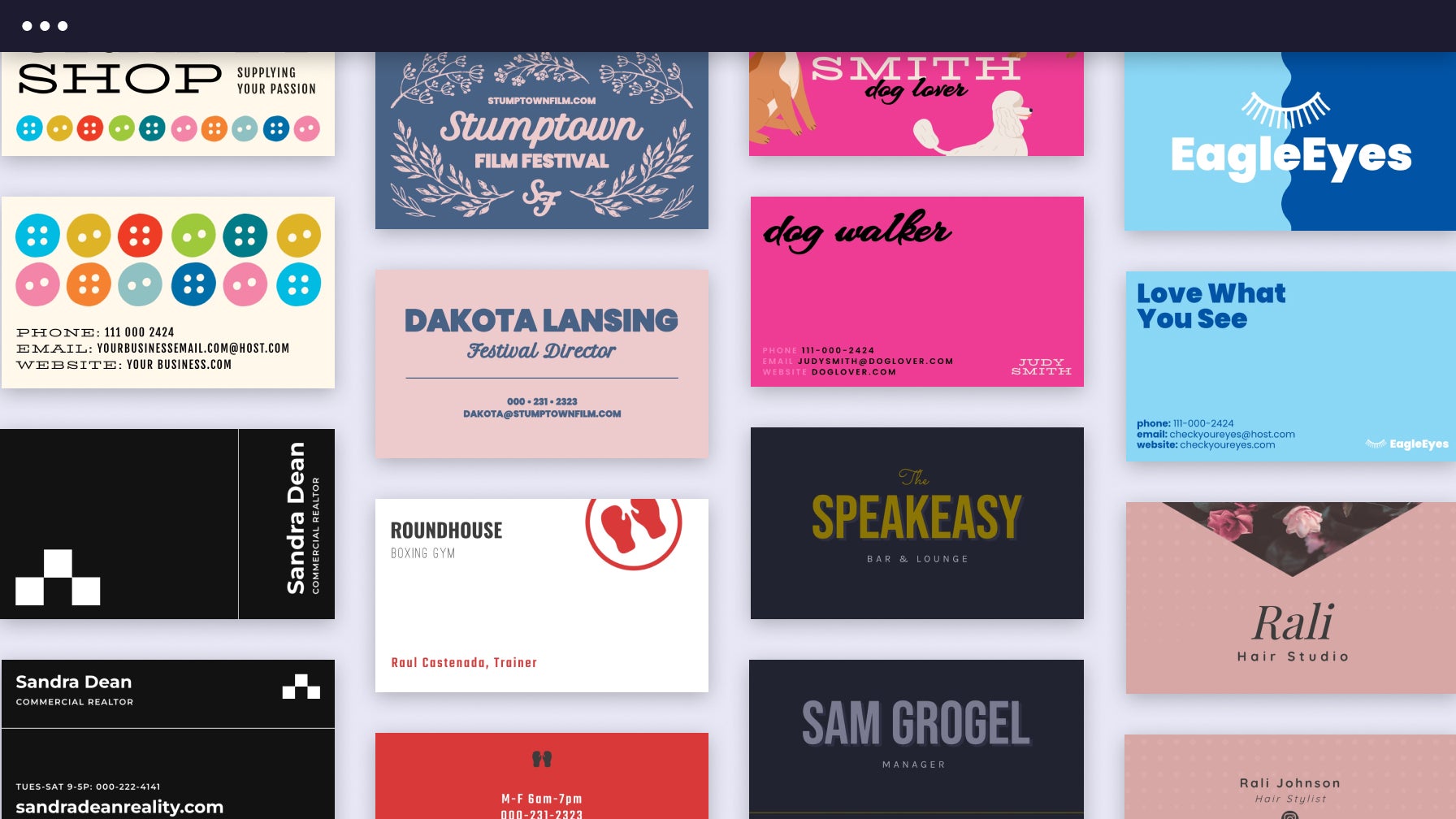 Business Card Template | Online Business Card Designer