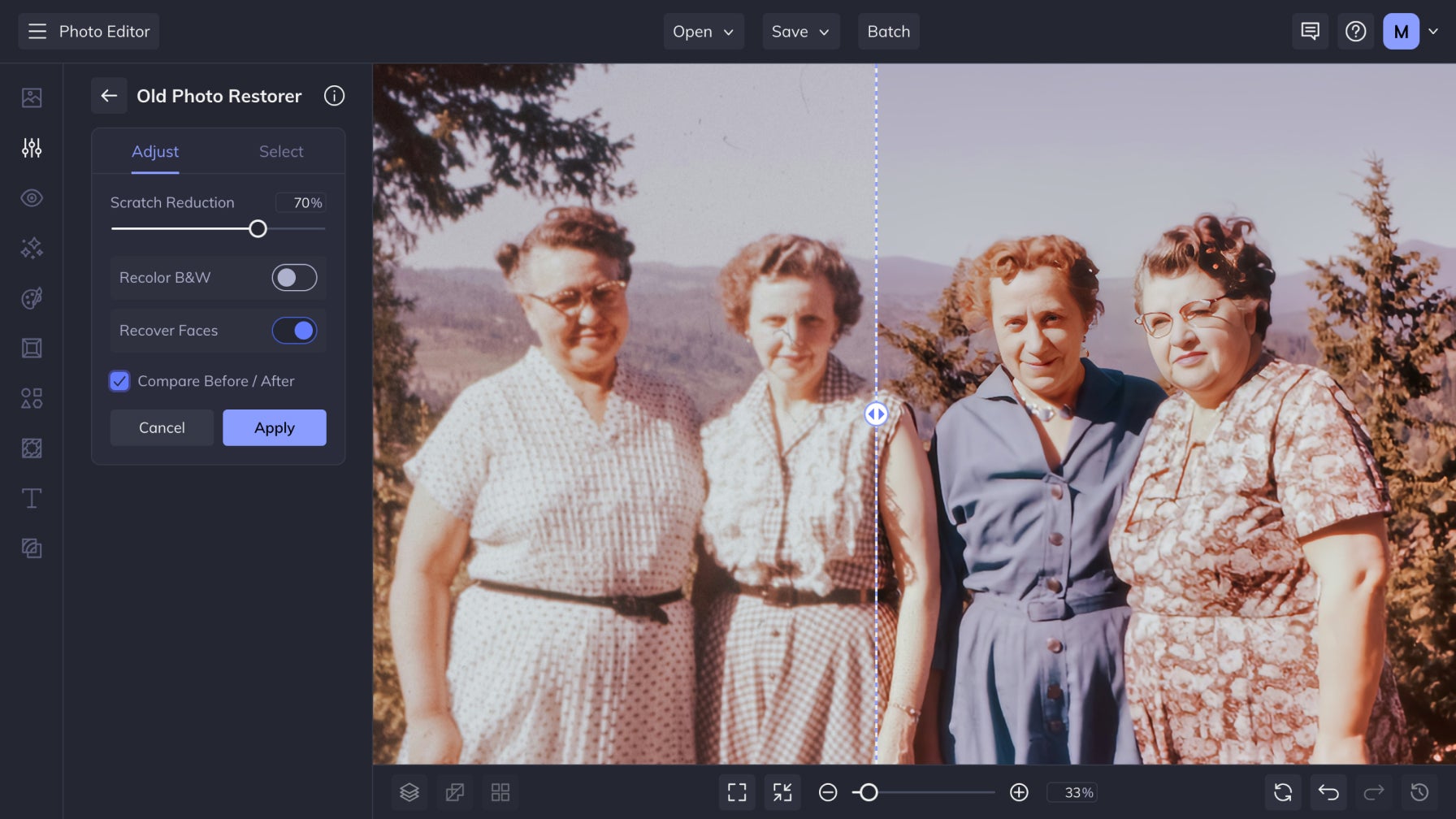 Old Photo Restorer – BeFunky: Fix Faded & Damaged Old Photos