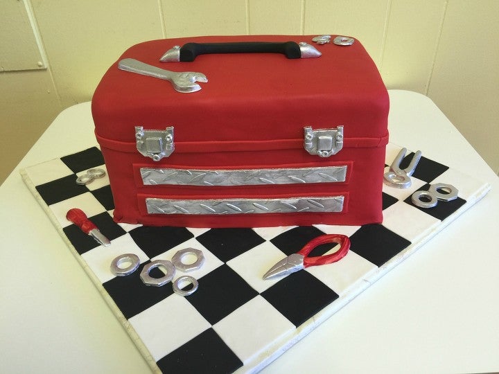 Tool Box and tools cake by Courtnibrown17 | BeFunky Photo Editor