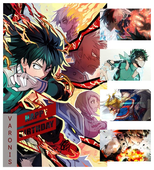 MHA B-day by itzalzenka | BeFunky Photo Editor