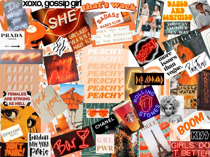 Orange girl power collage by oas0009 | BeFunky Photo Editor