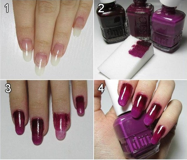 Ombre Nails Tutorial Without Sponge