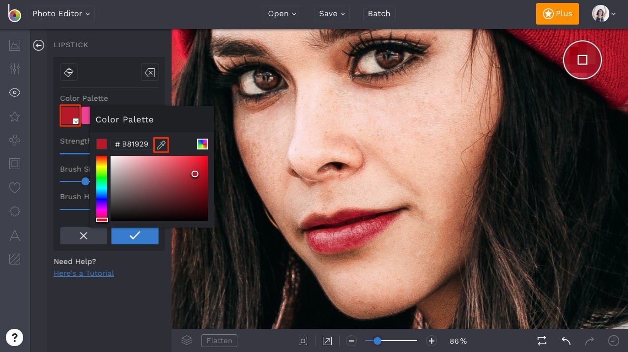 How To Get Luscious Lips With The Lipstick Tool | Learn BeFunky