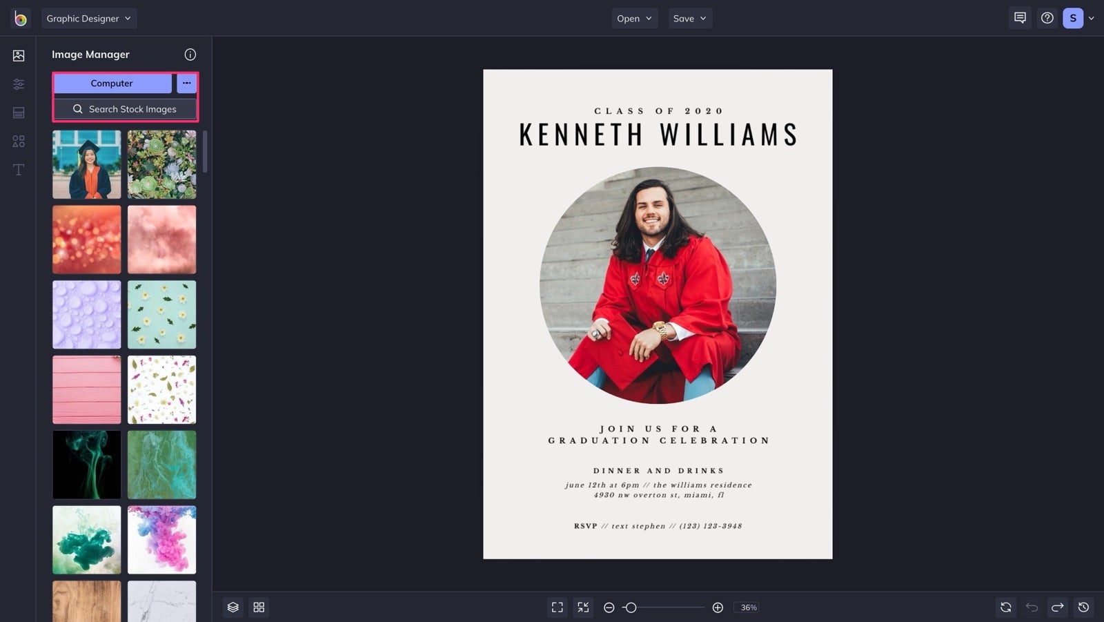 Easy Cheap Way to Do Graduation Invites - Ten Thare1956