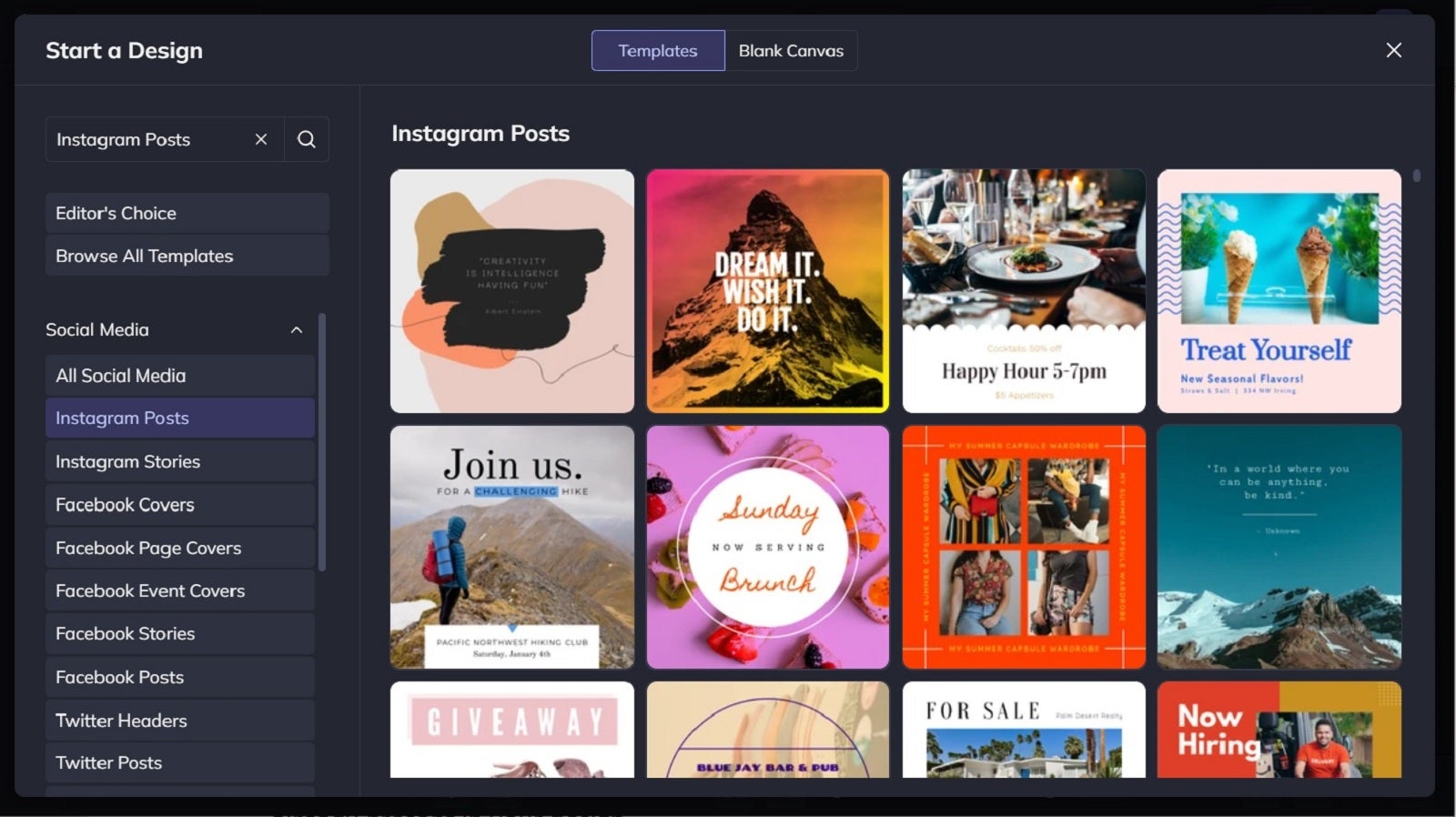 Instagram Page Template