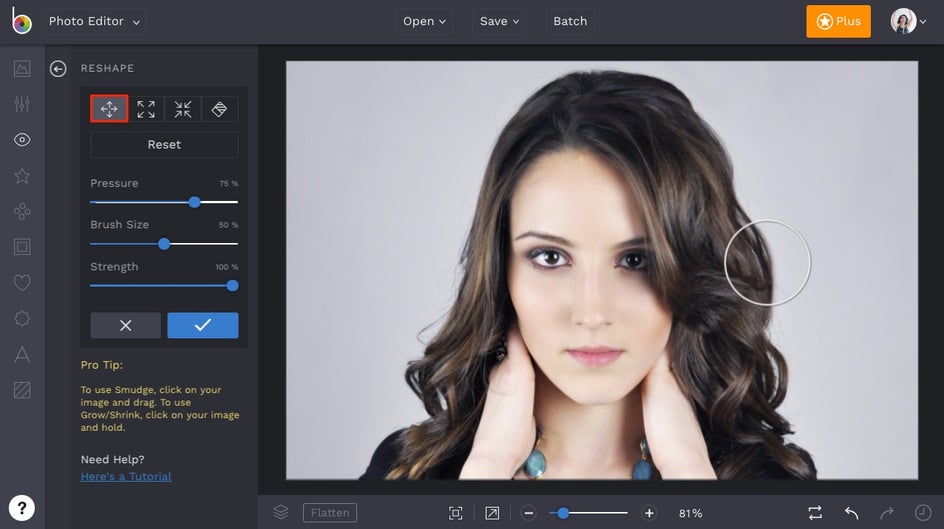 How to Retouch Photos With the Reshape Tool | Learn BeFunky