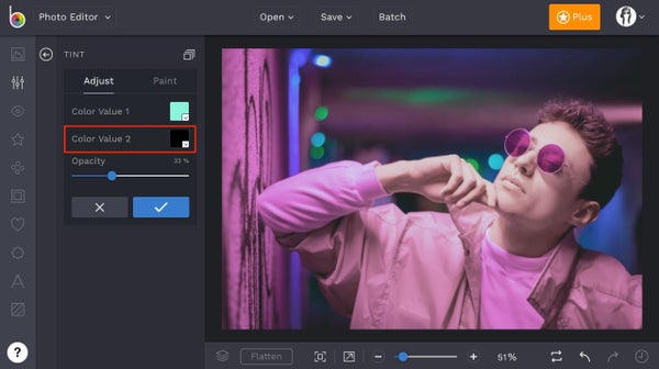 Create Photo Filters & Duotones With The Tint Tool | Learn BeFunky