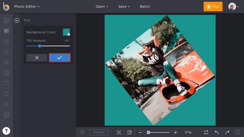 How To Tilt And Rotate Photos For Any Background | Learn BeFunky