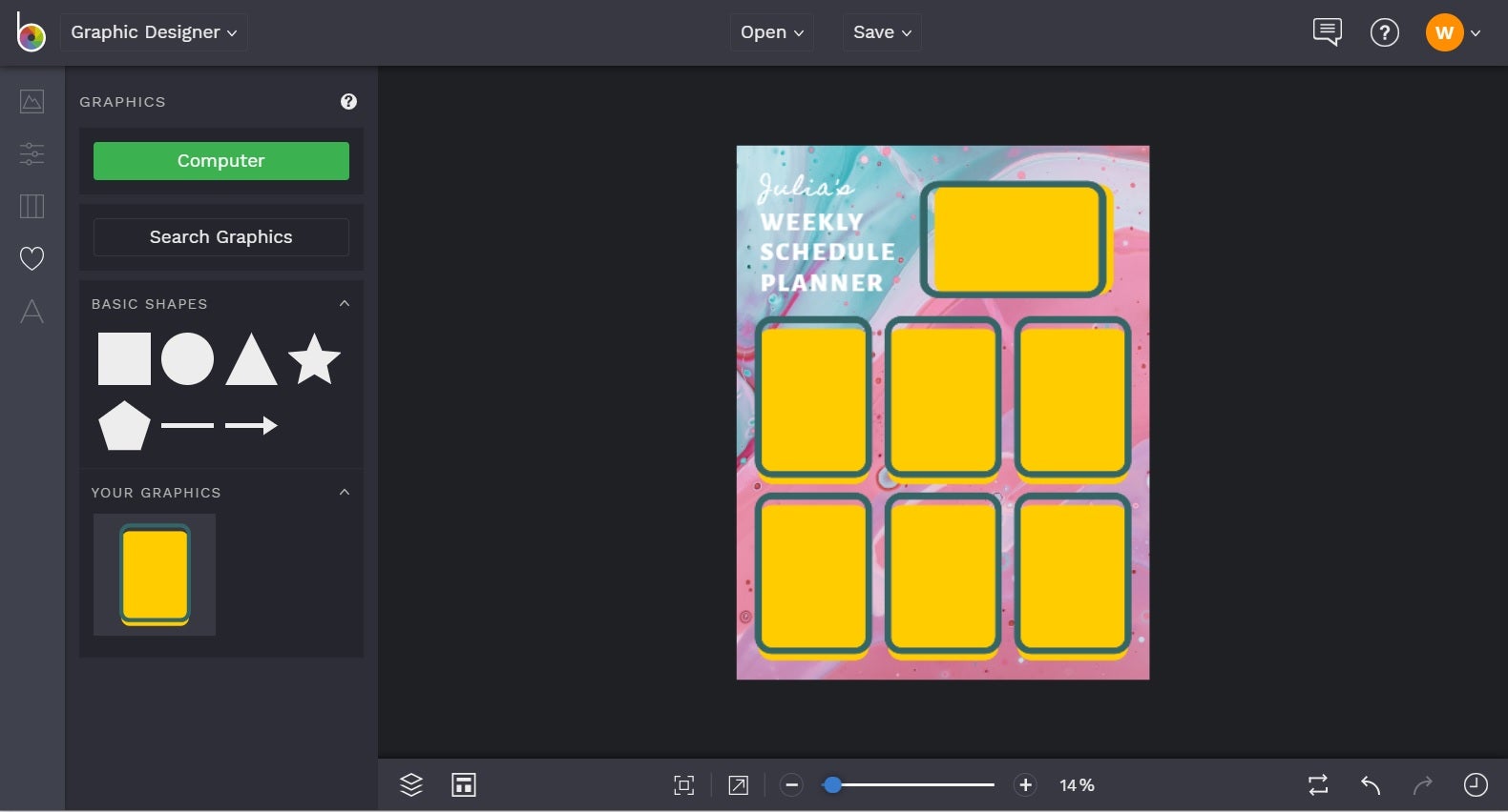How to Create a Custom Weekly Schedule Planner | Learn BeFunky