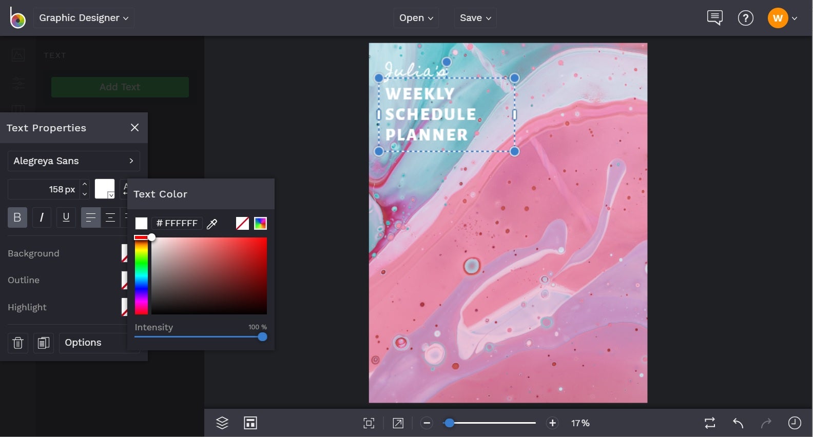 How to Create a Custom Weekly Schedule Planner | Learn BeFunky