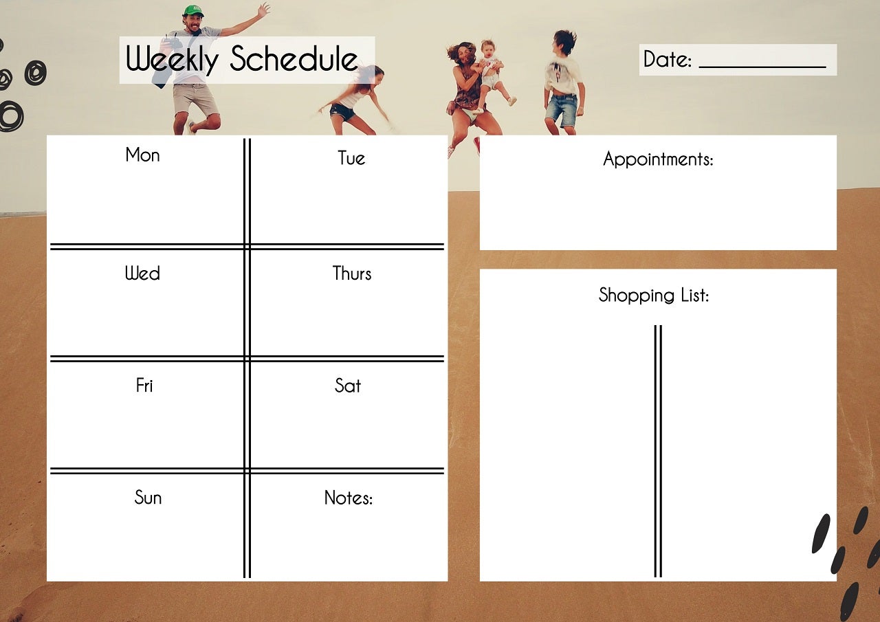 How to Create a Custom Weekly Schedule Planner | Learn BeFunky
