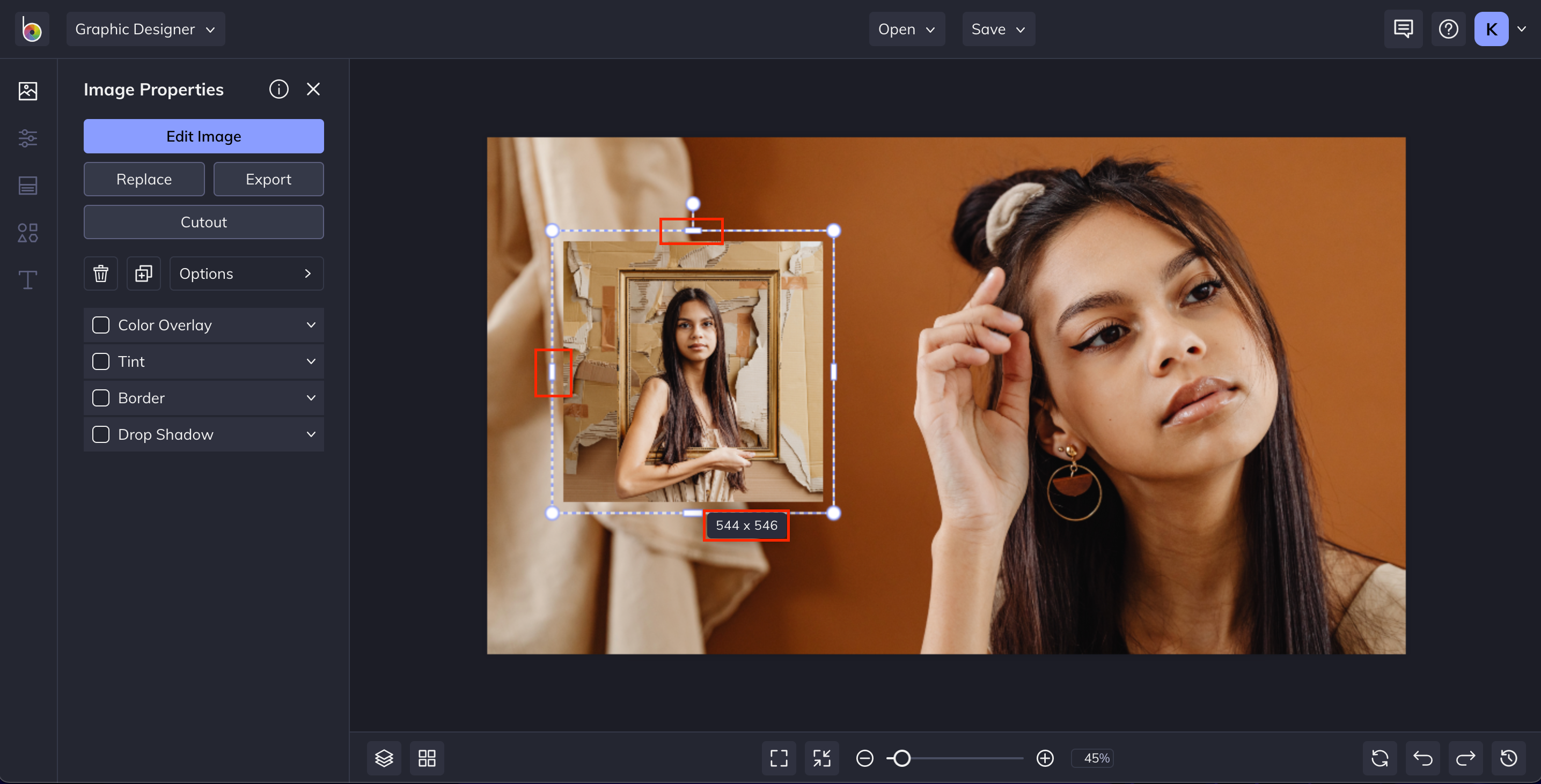 Perfectly Position Image Layers With On-Canvas Cropping Tools | Learn BeFunky