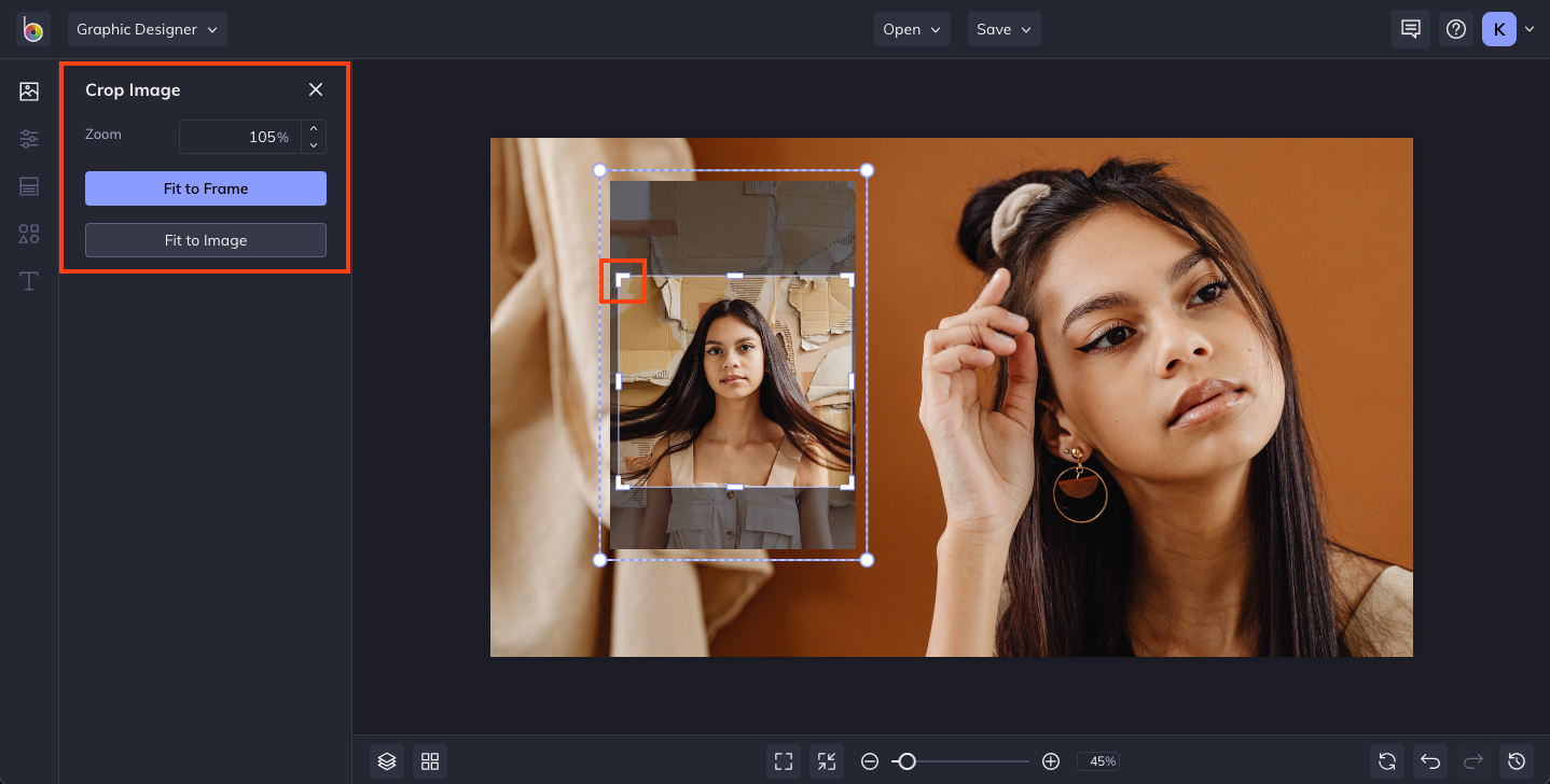 Perfectly Position Image Layers With On-Canvas Cropping Tools | Learn BeFunky