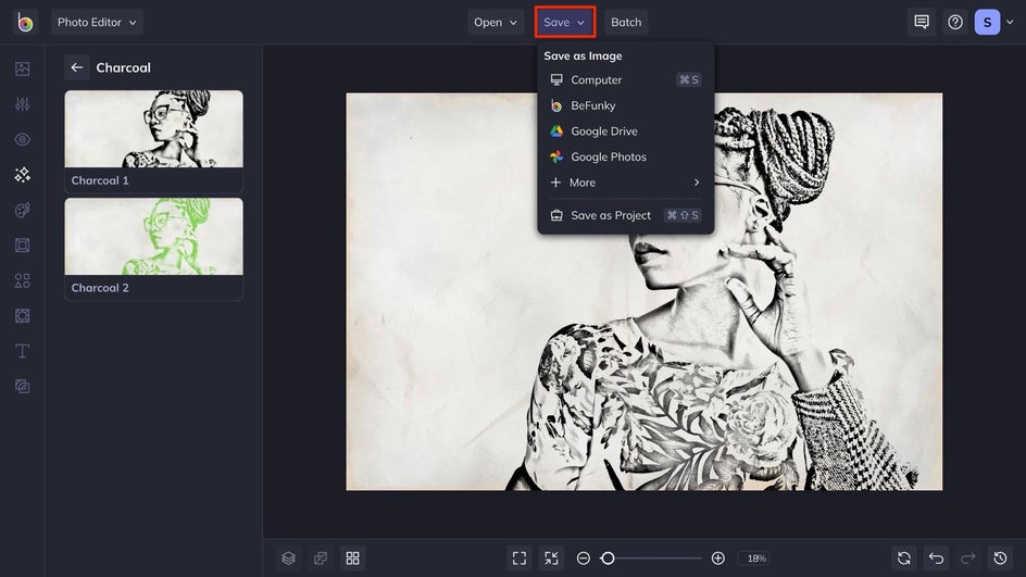 Turn Your Photo Into a Charcoal Drawing | Learn BeFunky