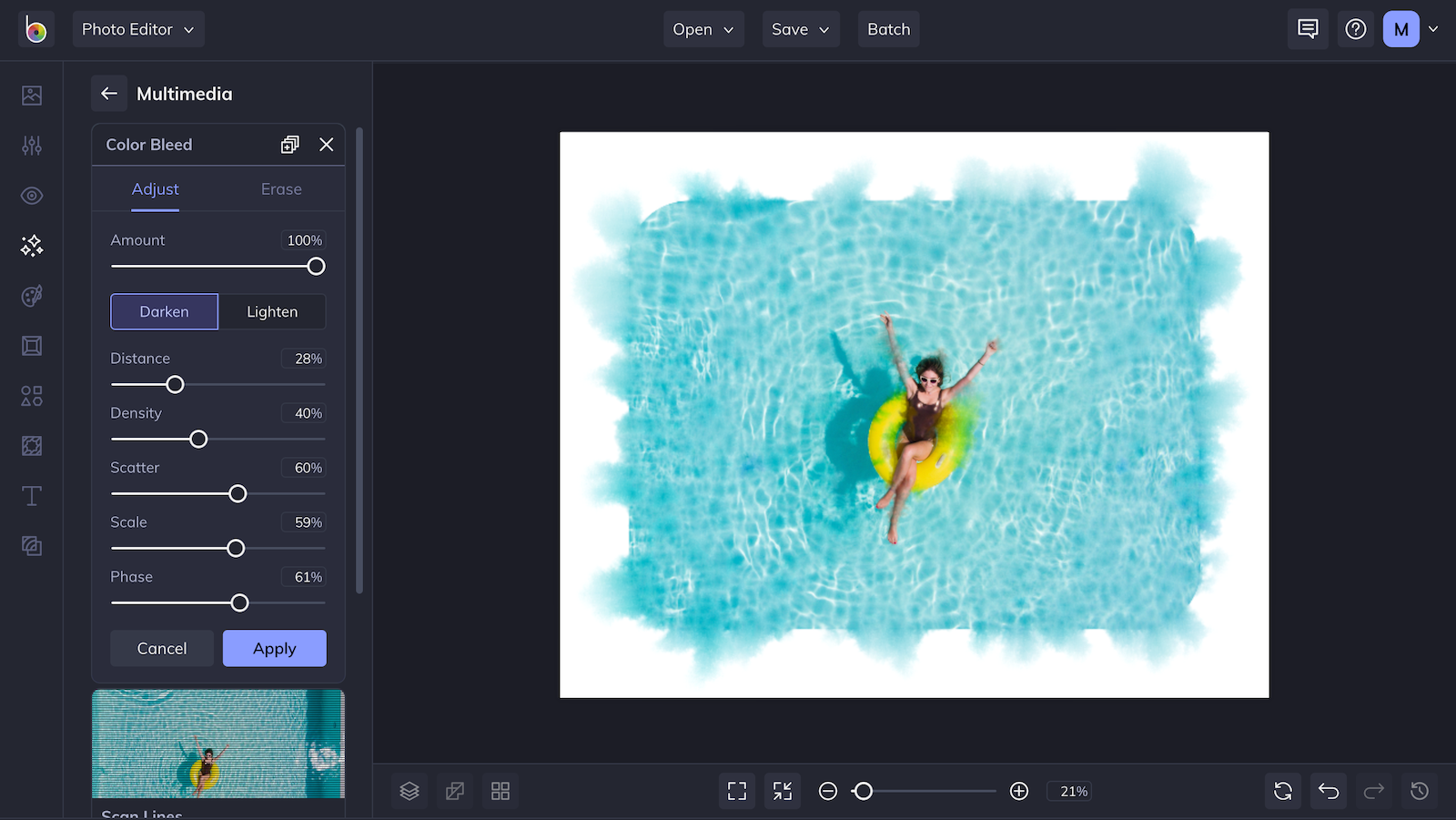 Introducing the New Color Bleed and Volume Light Effects | Learn BeFunky
