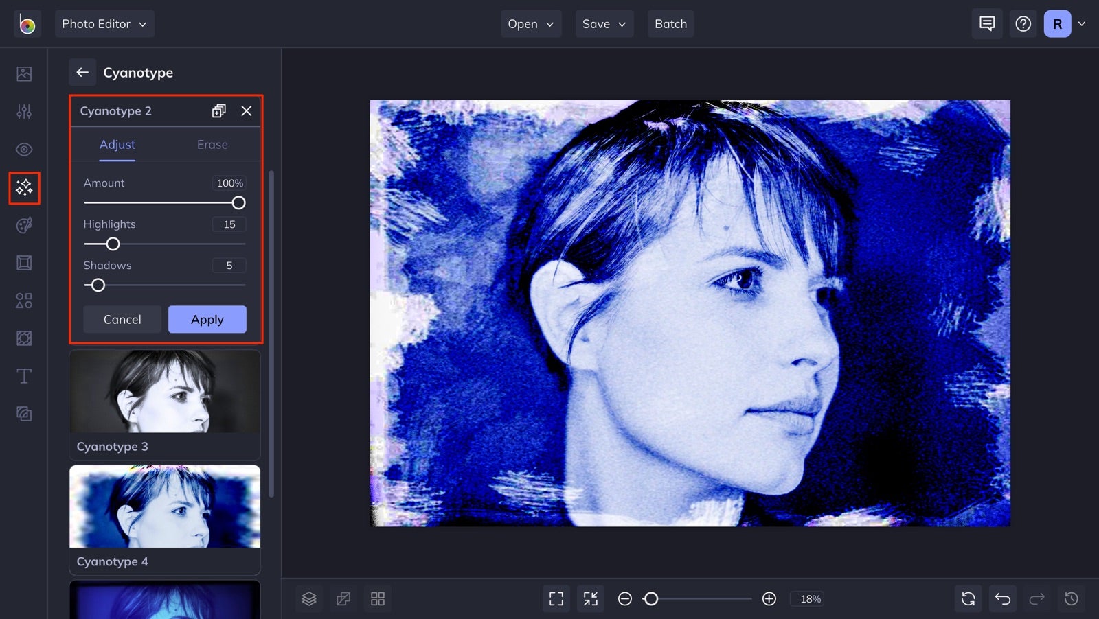 Apply a Cyanotype Effect to Any Photo | Learn BeFunky