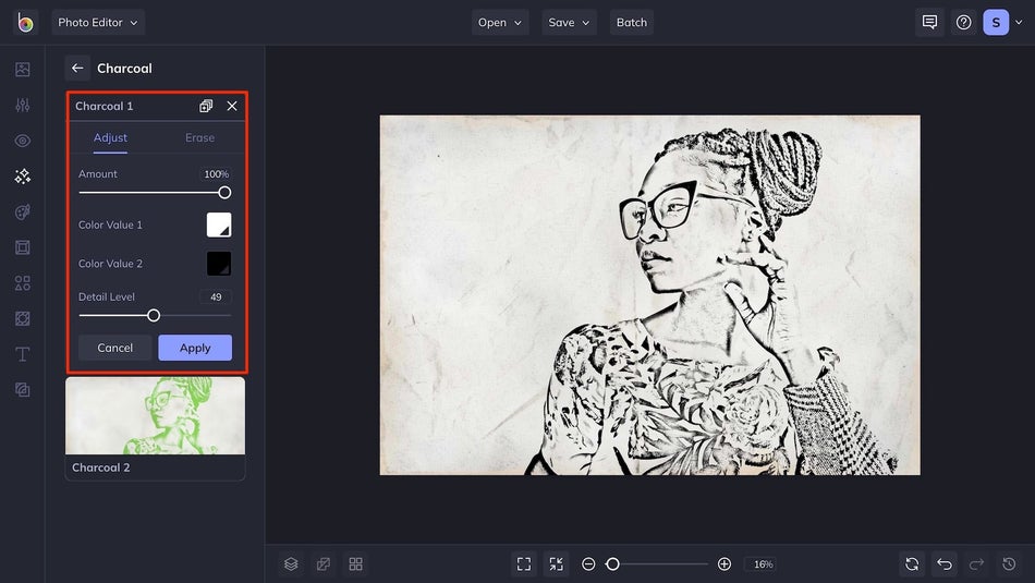 Turn Your Photo Into a Charcoal Drawing | Learn BeFunky