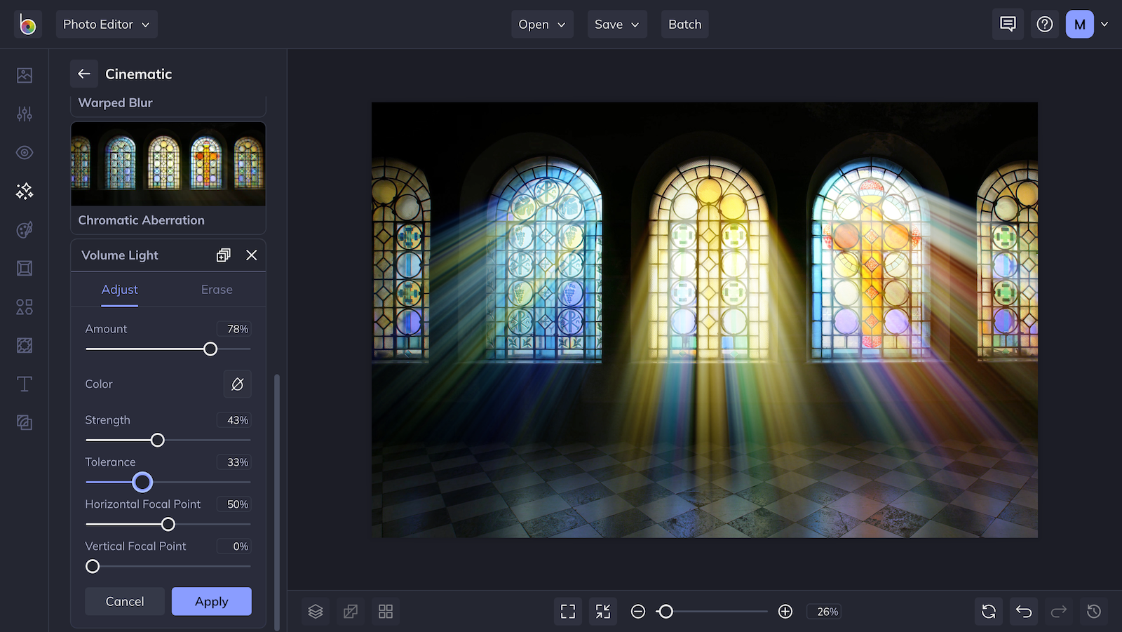Introducing the New Color Bleed and Volume Light Effects | Learn BeFunky