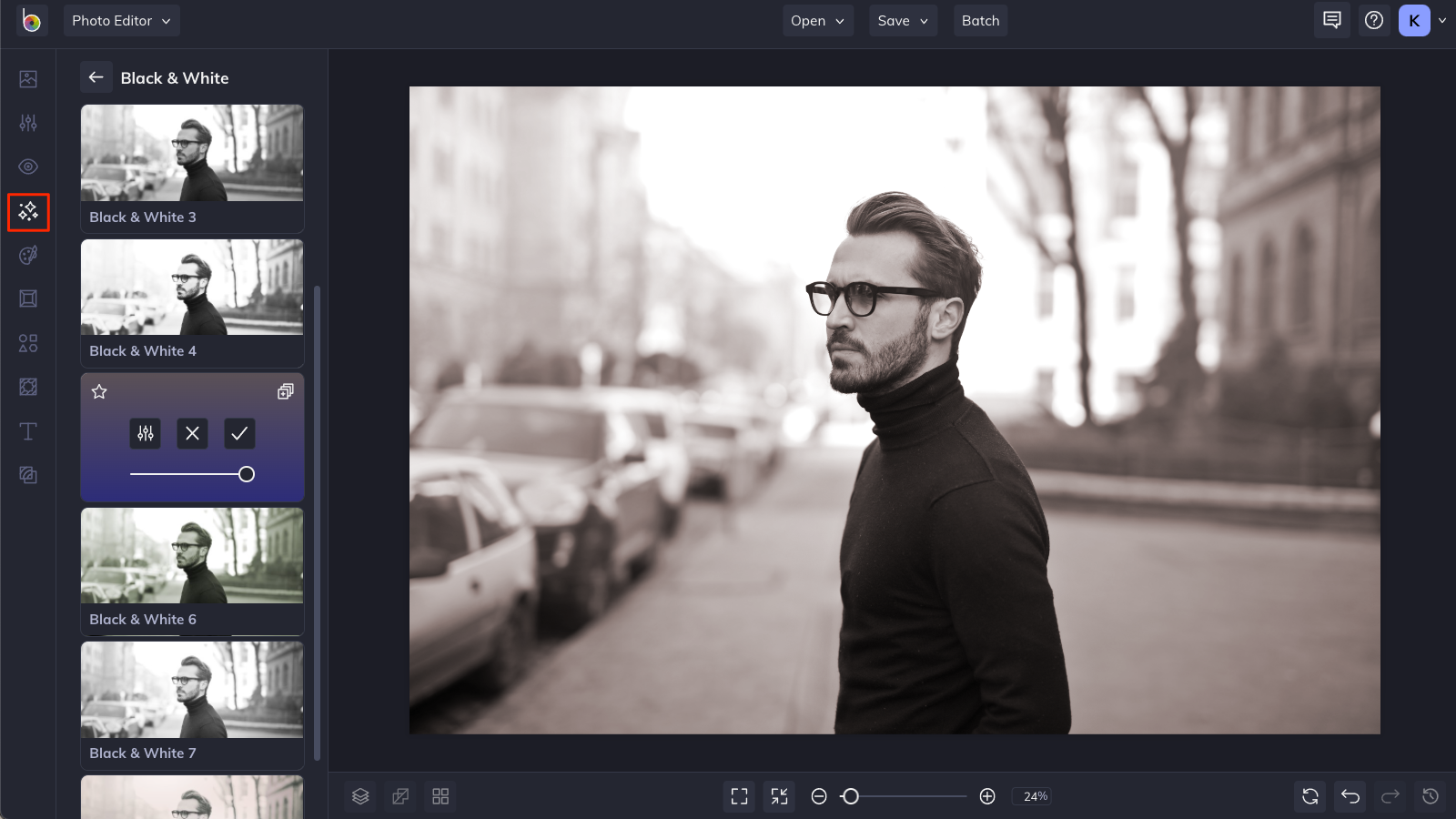 Apply a Black & White Effect to Any Photo | Learn BeFunky