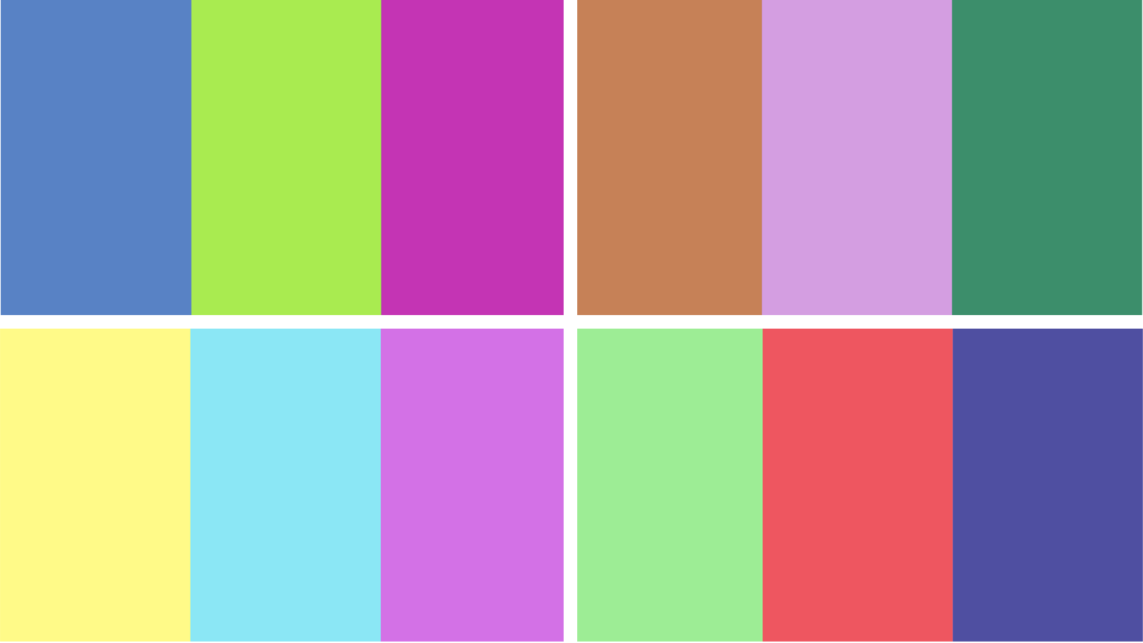 Three Color Combinations