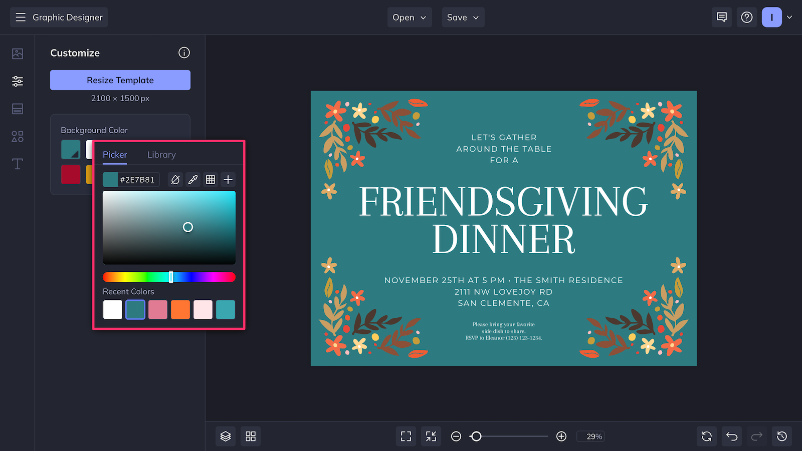 How to Design Your Own Dinner Party Printables | Learn BeFunky
