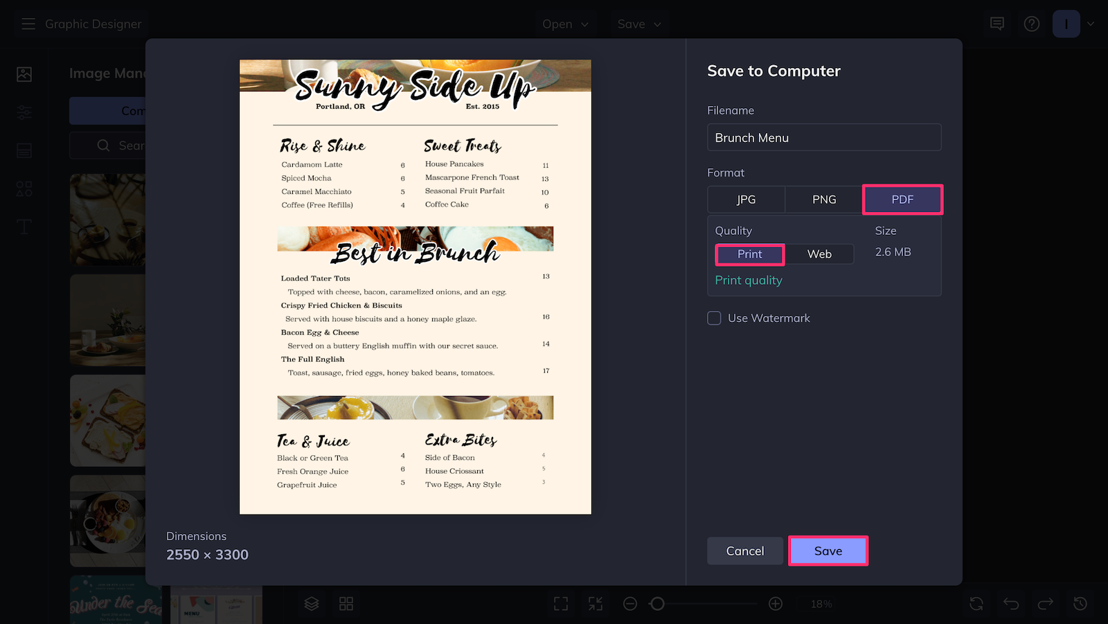 How to Design a Beautiful Menu for Free | Learn BeFunky