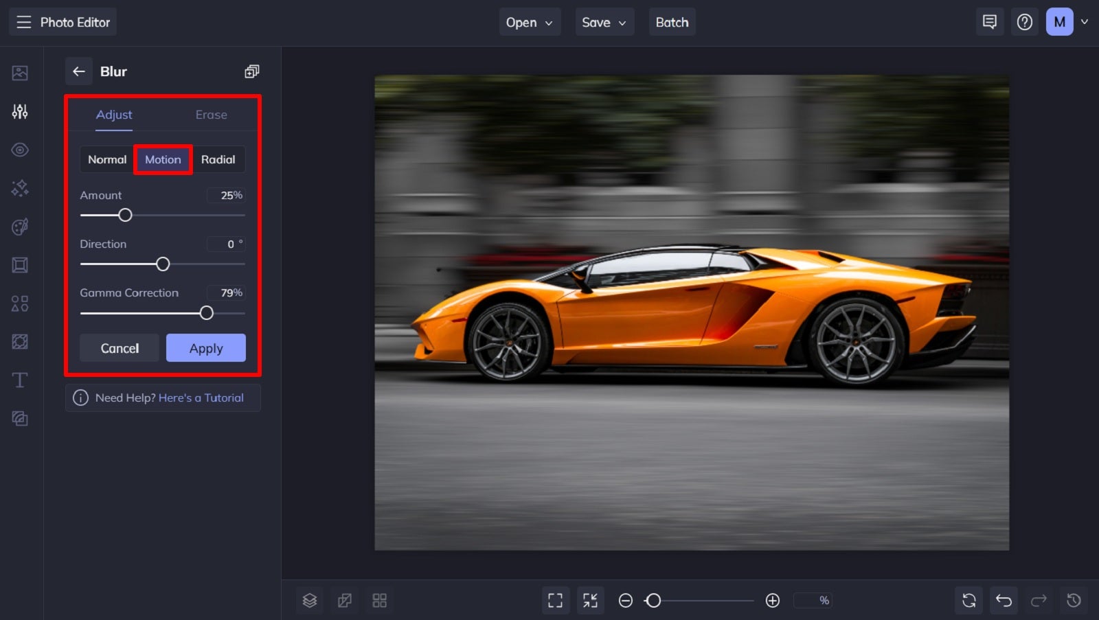 Create Movement With the Blur Tool | Learn BeFunky