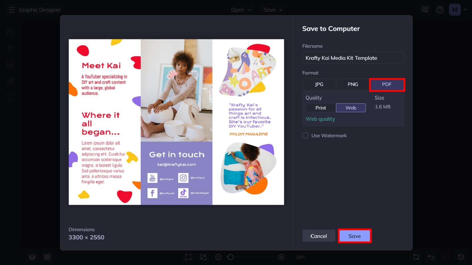 How to Design a Media Kit For Your Blog | Learn BeFunky