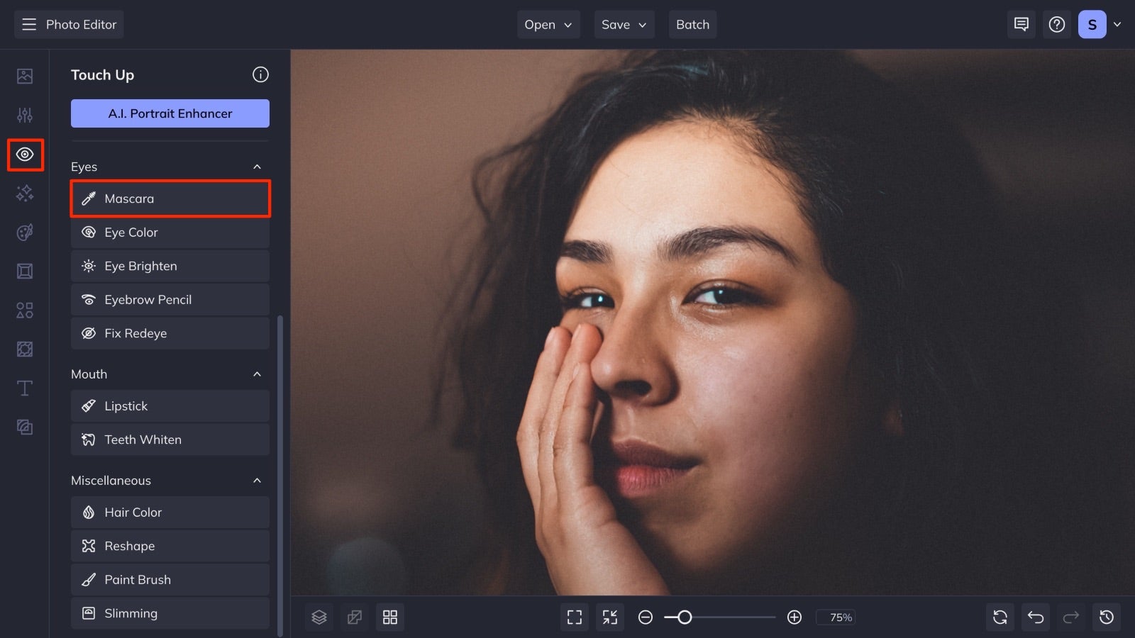 Get Bold, Beautiful Lashes With the Mascara Tool | Learn BeFunky