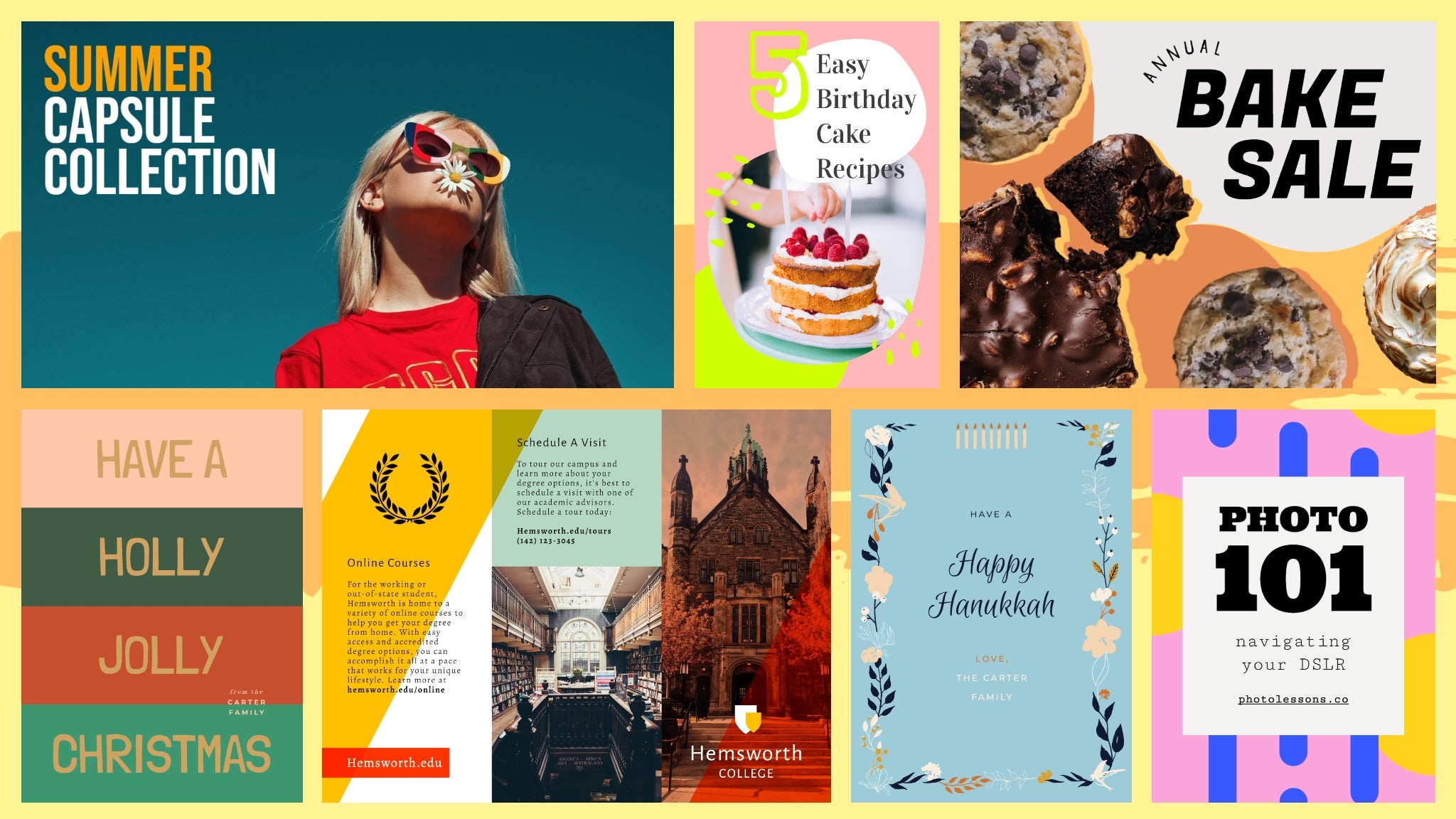 Browse Hundreds of Customizable Design Templates for Your Creative ...