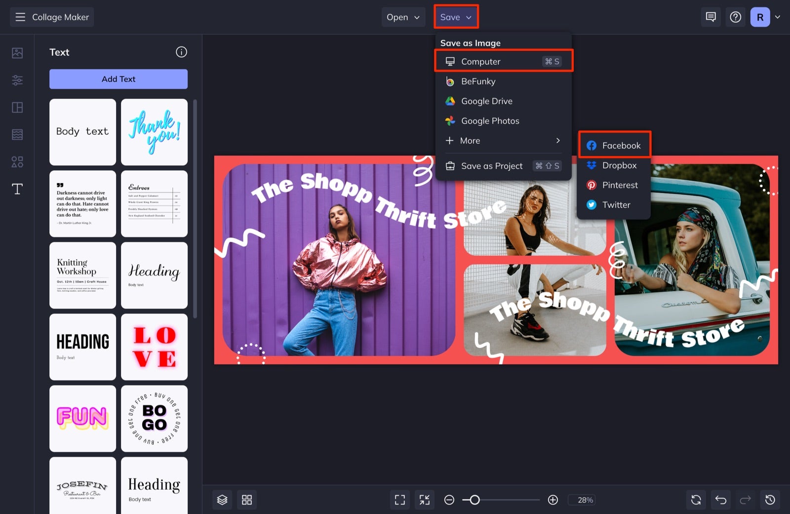 How to Make a Facebook Cover Photo Collage | Learn BeFunky
