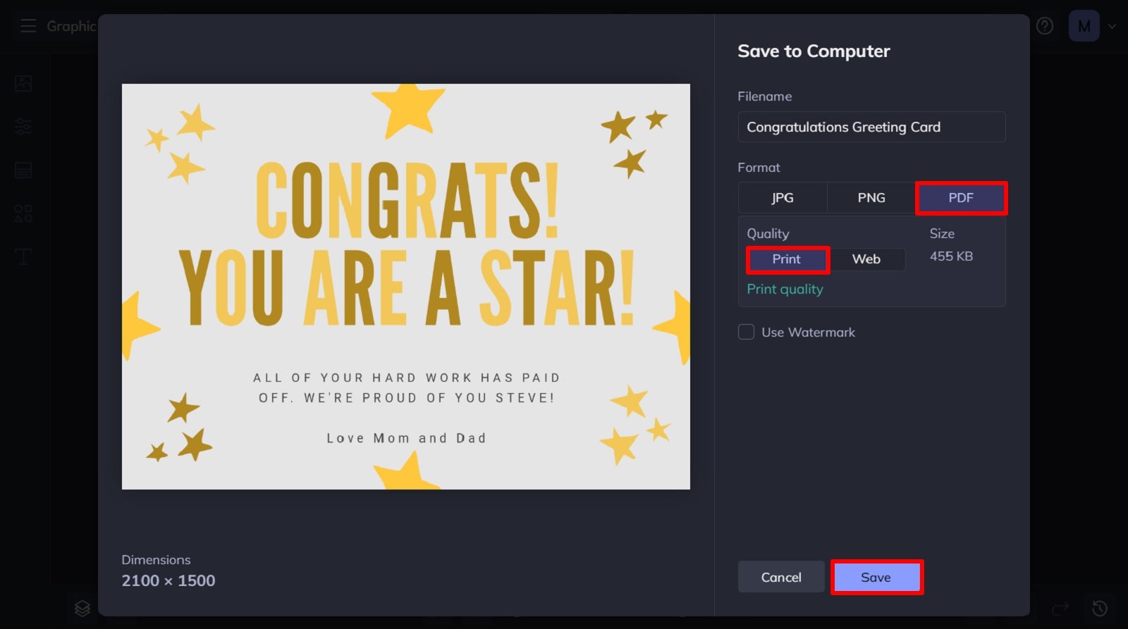 How to Design Your Own Printable Congratulations Cards | Learn BeFunky