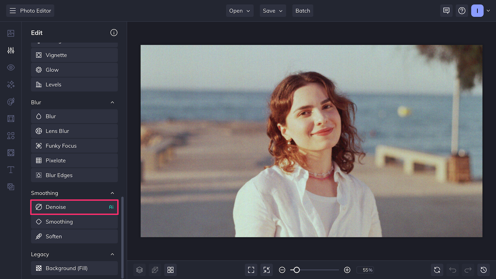 How to Reduce Image Noise With the Denoise Tool | Learn BeFunky