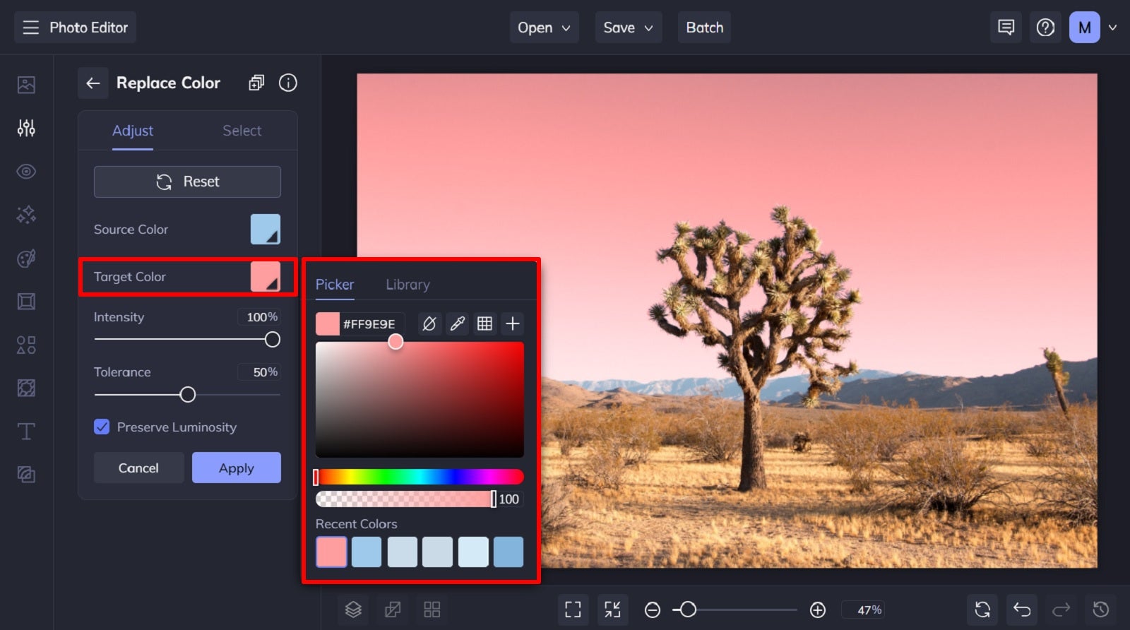 Instantly Swap Colors in Your Photos With BeFunky’s Replace Color Tool ...