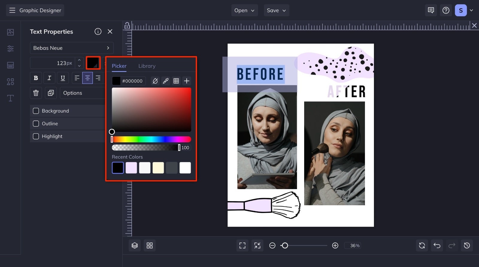 A Guide to Creating Before and Afters in the Graphic Designer | Learn ...