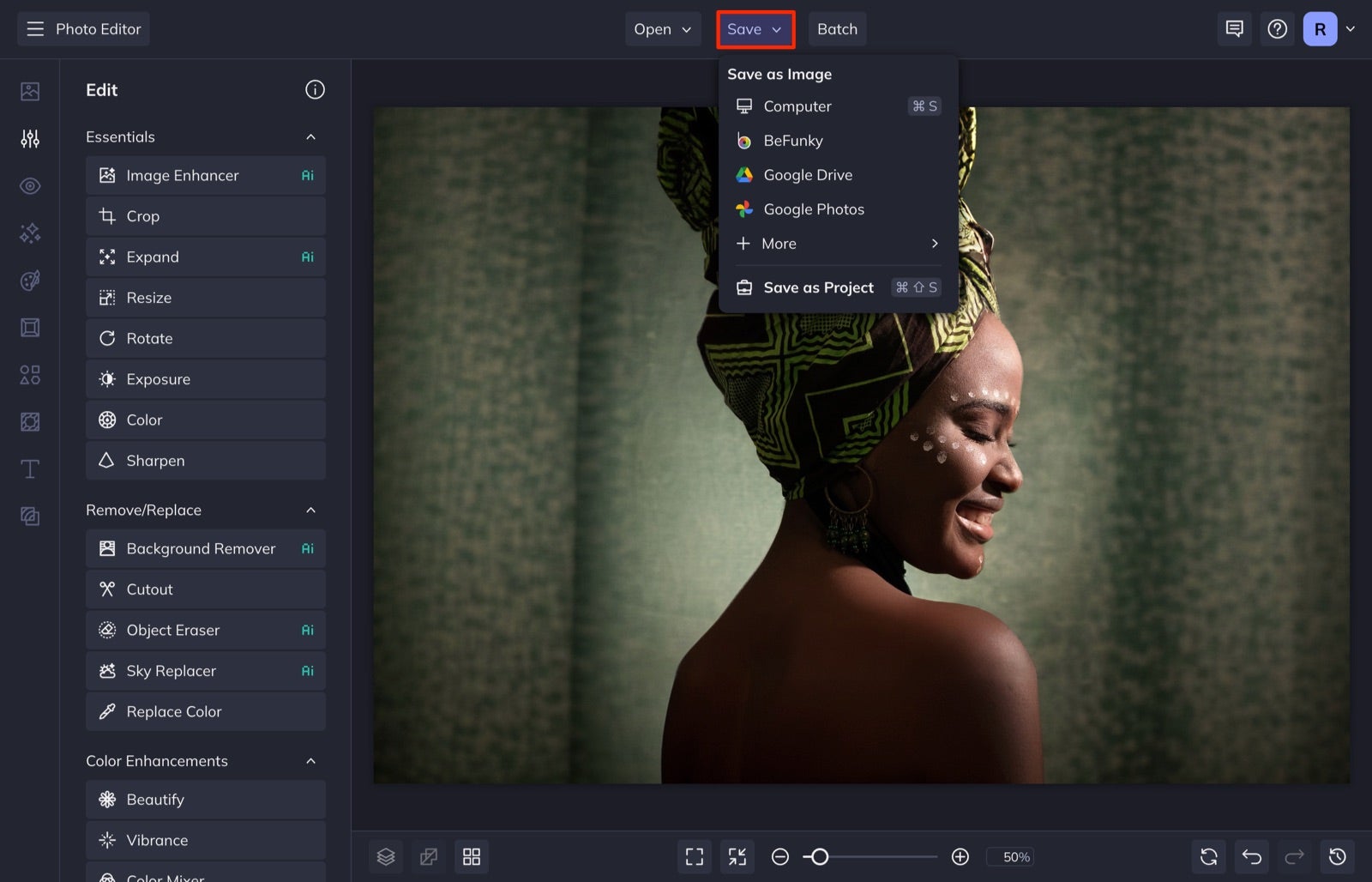 Use Expand AI to Crop Photos Without Losing Details | Learn BeFunky