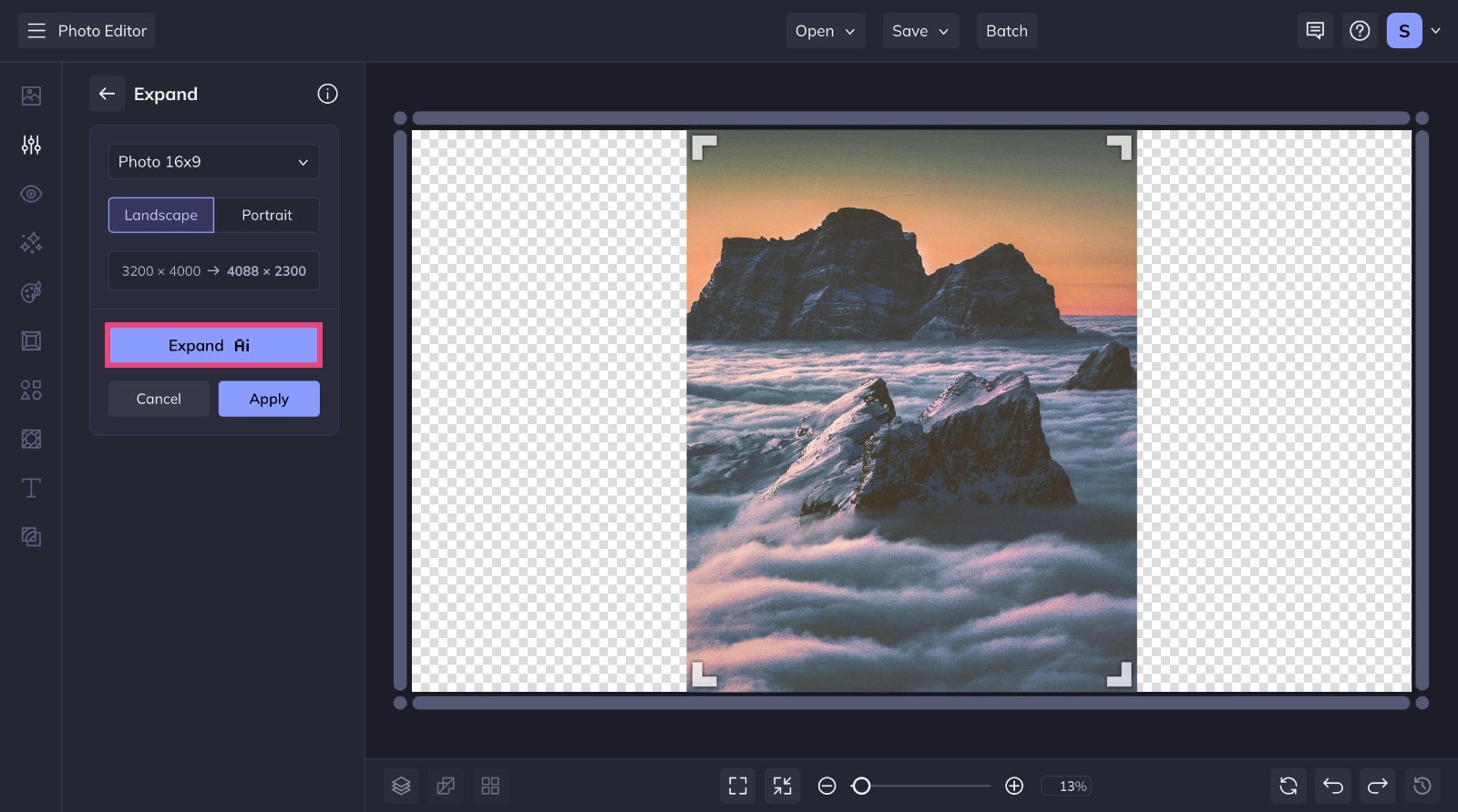 Extend Your Landscapes With Expand AI | Learn BeFunky