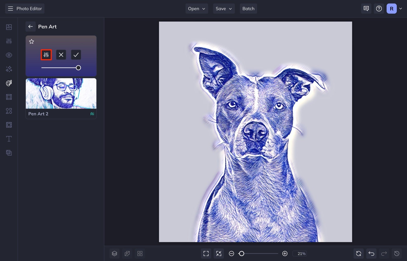 How to Turn a Portrait of My Dog Into a Drawing | Learn BeFunky