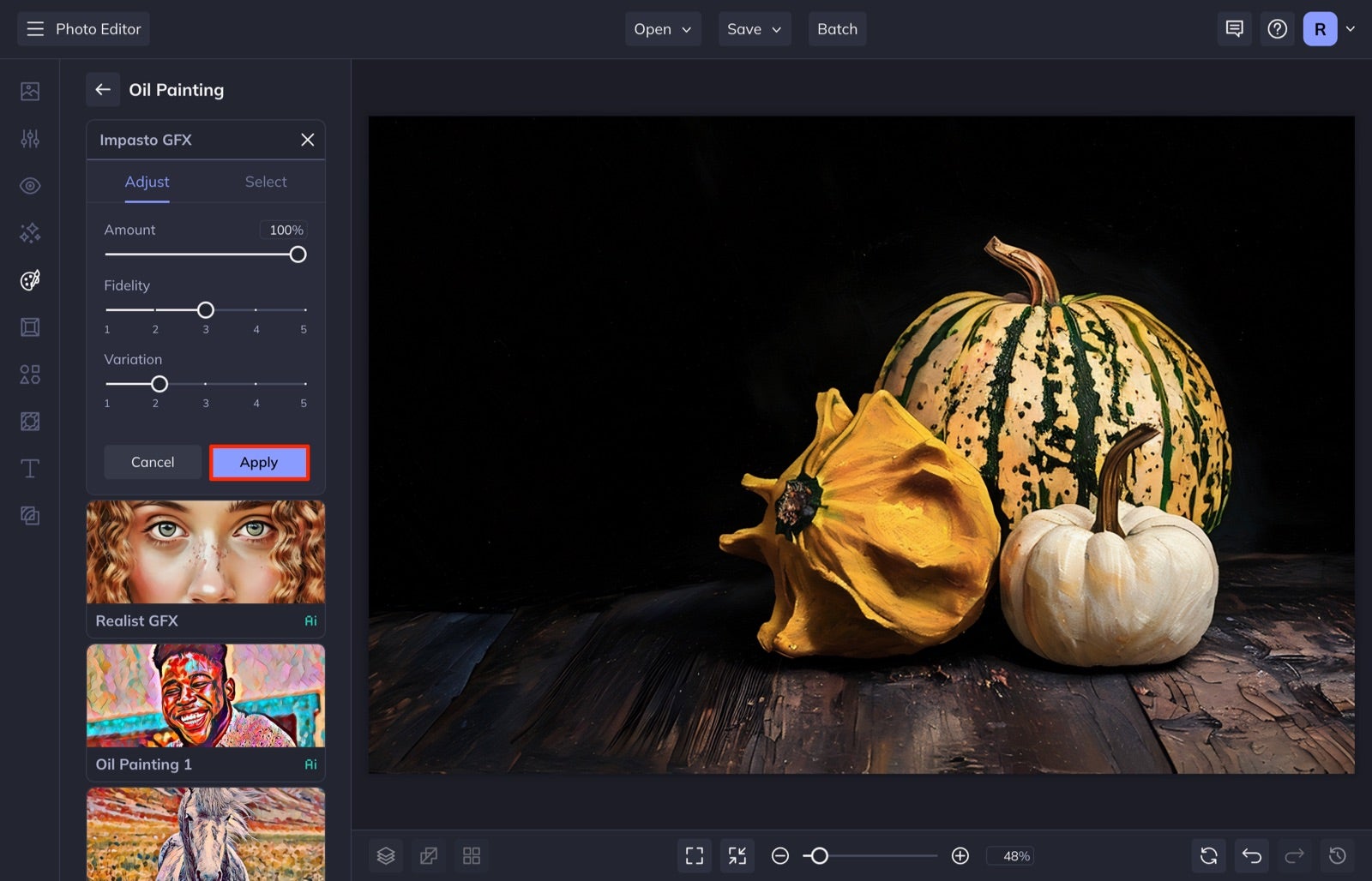 Impasto vs. Realist Digital Art Effects – Turn Your Photo Into an Oil ...