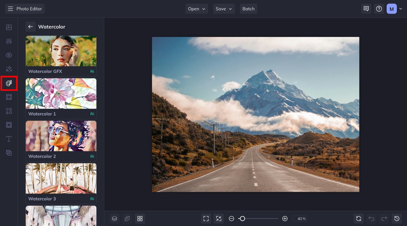 How to Turn Your Photo Into a Landscape Watercolor Painting | Learn BeFunky