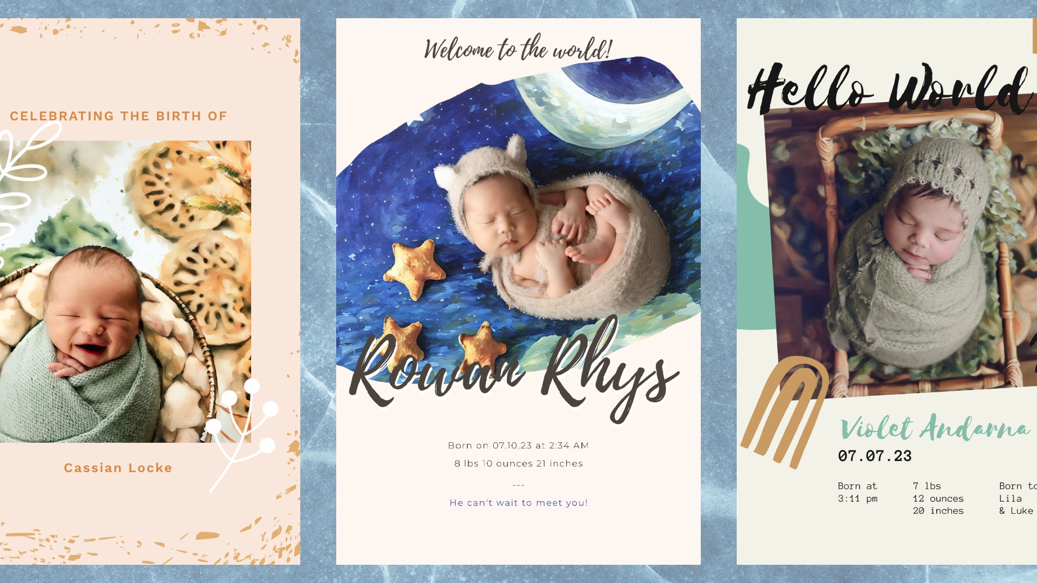 Celebrate in Style: How to Design Creative Birth Announcements | Learn ...