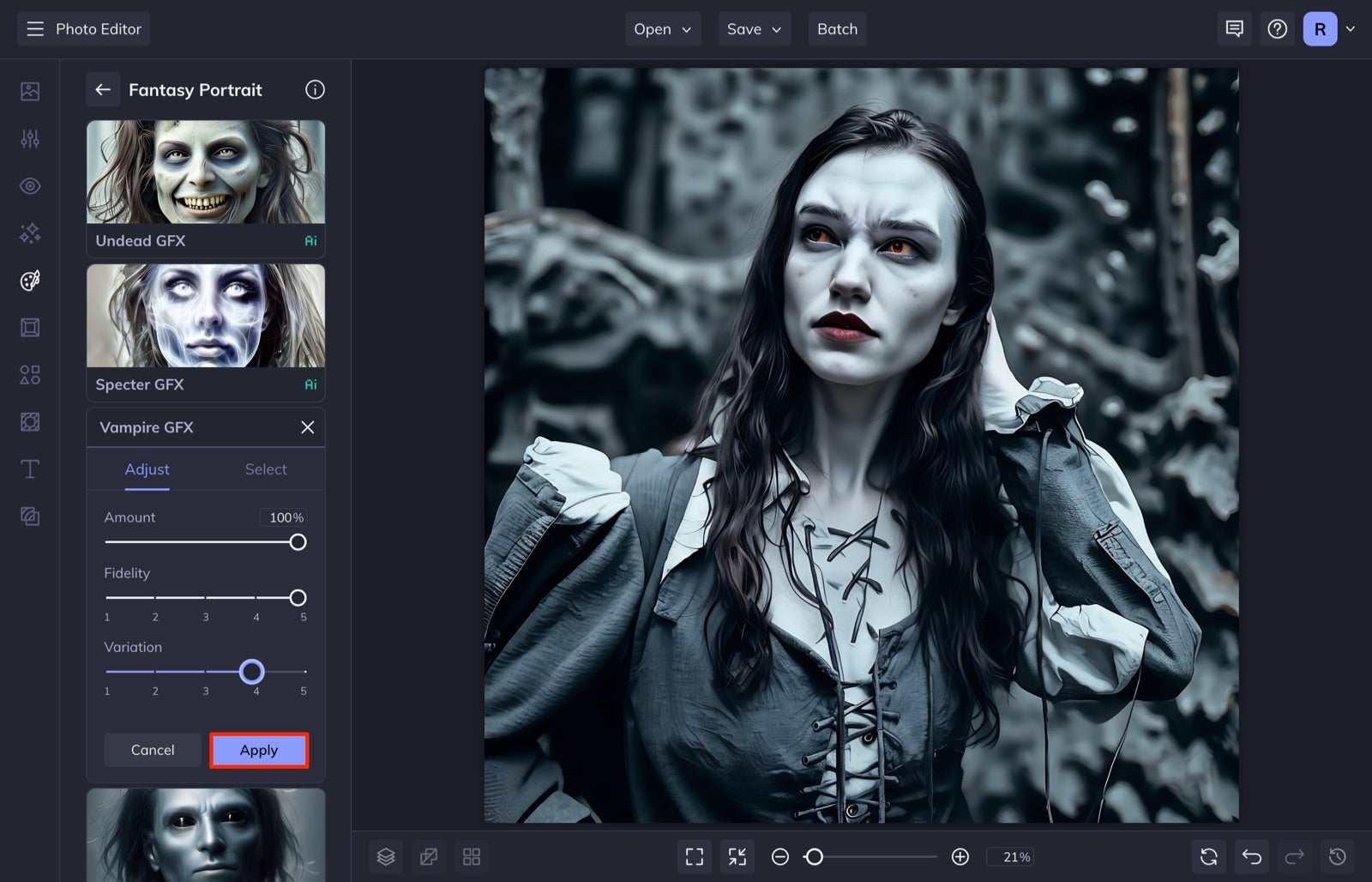 How to Transform Yourself Into a Vampire With Fantasy Photo Effects ...