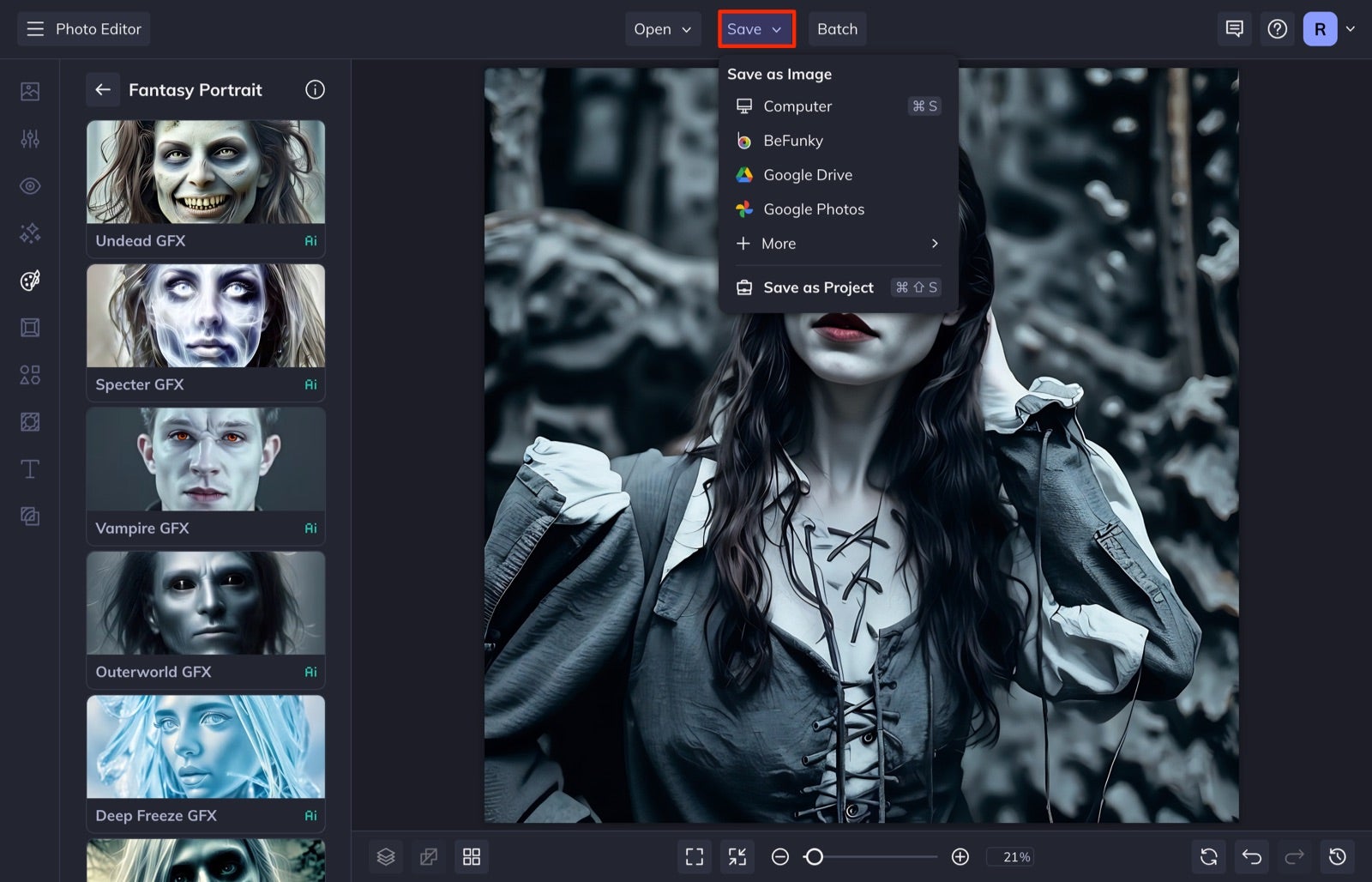 How to Transform Yourself Into a Vampire With Fantasy Photo Effects ...