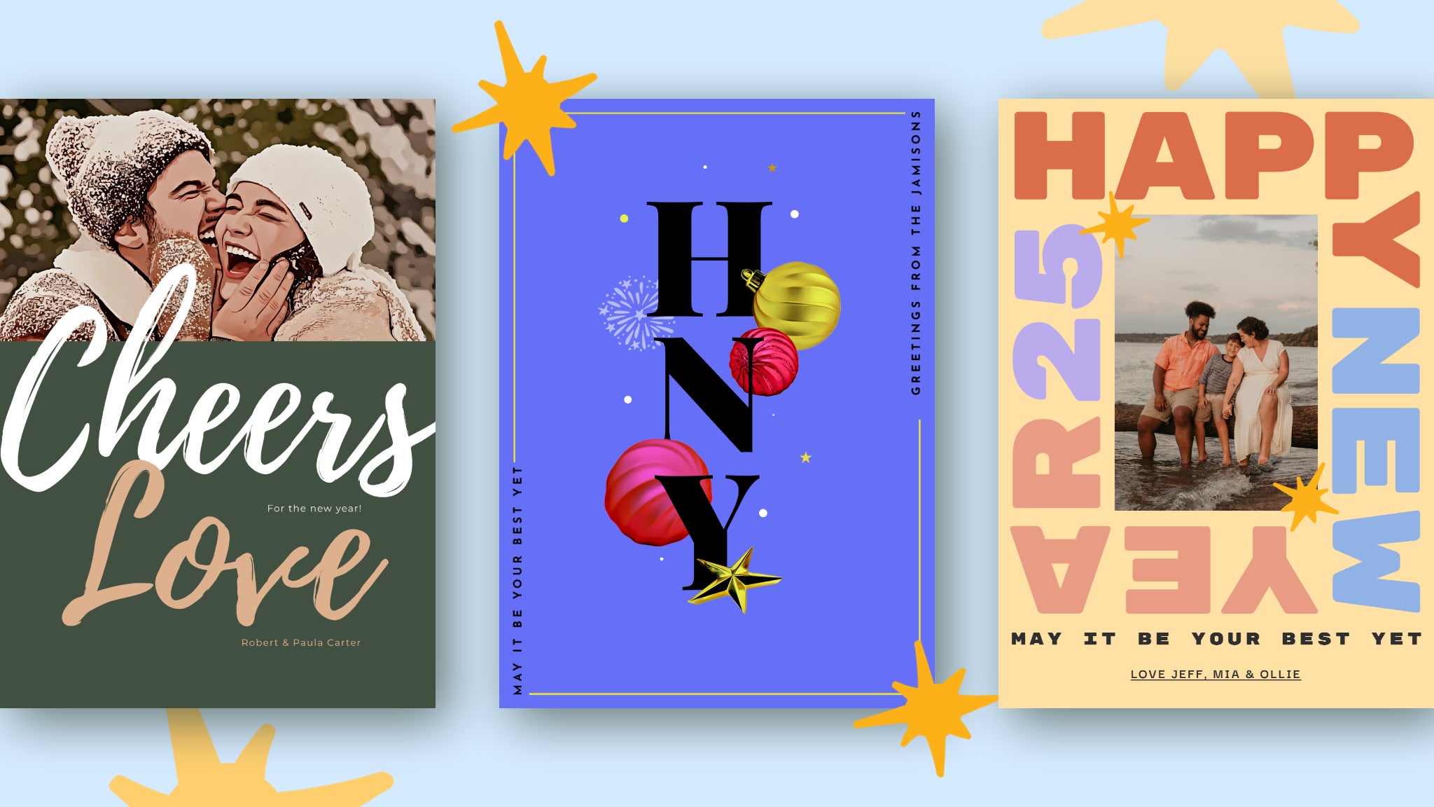 Customize Happy New Year Greeting Card Templates in Seconds | Learn BeFunky