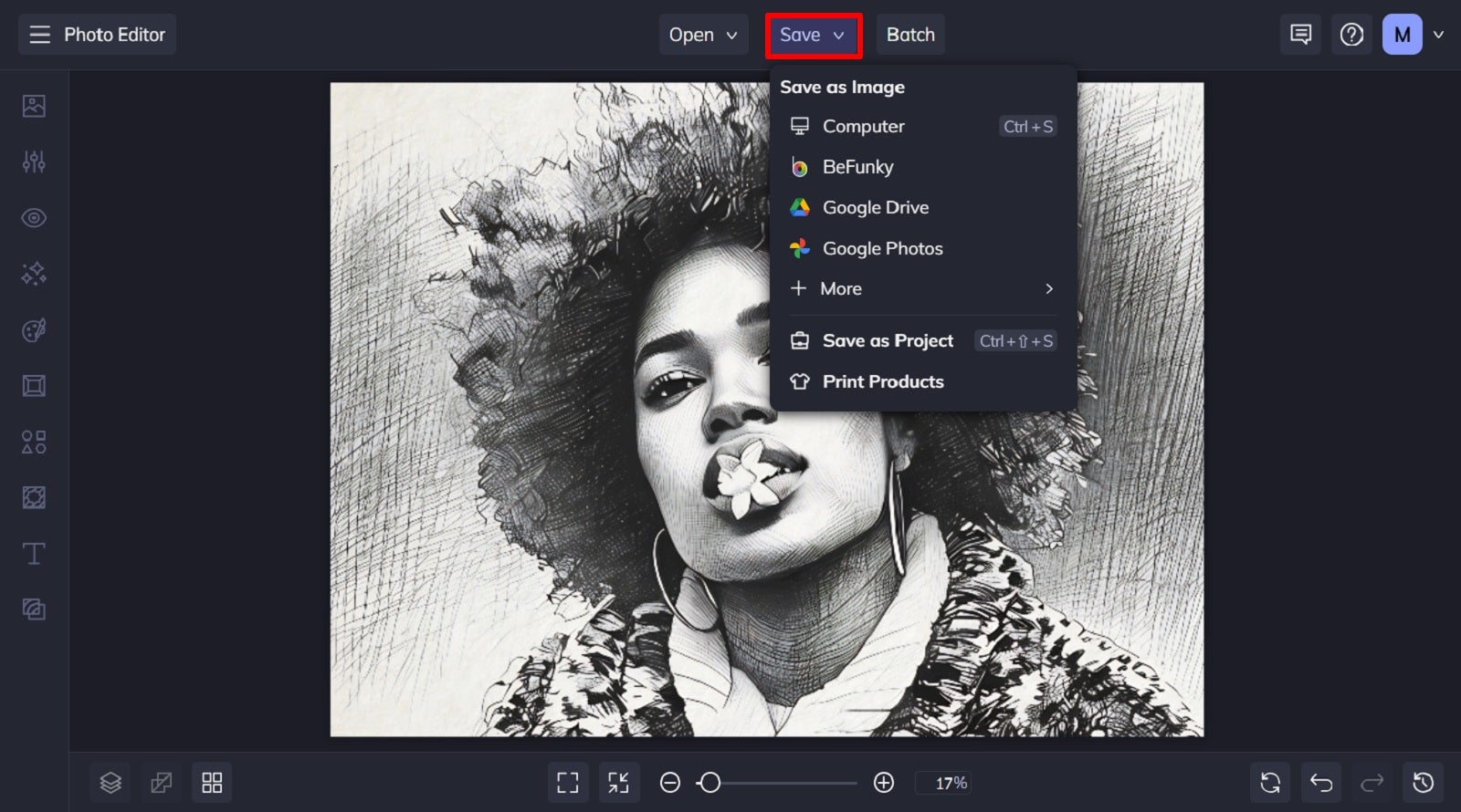 Turn Your Portrait Into a Cross Hatch Sketch | Learn BeFunky